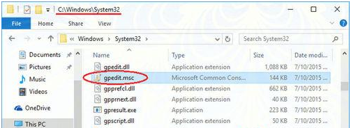 Local Group Policy Editor