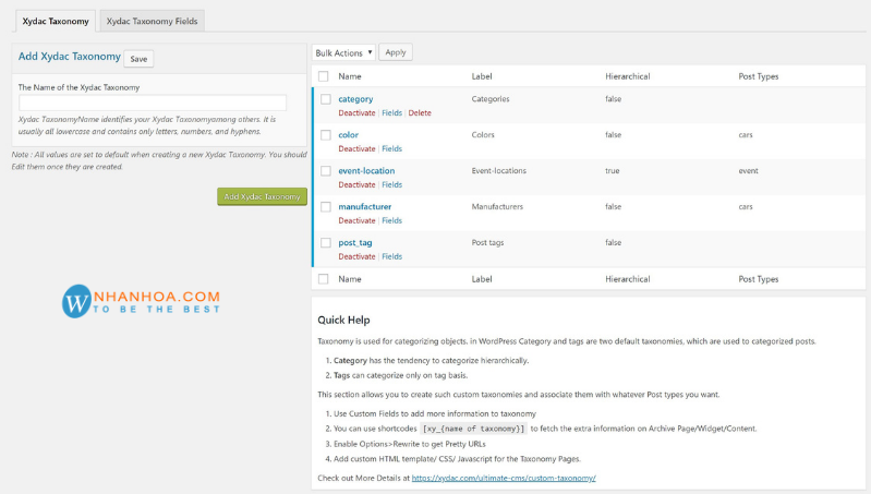 Taxonomy là gì? Làm thế nào để Custom Taxonomy WordPress?
