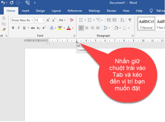Tab trong Word [SỬ DỤNG CHỈ VỚI 3 BƯỚC]