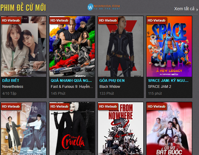 Các trang web xem phim full HD tốt nhất