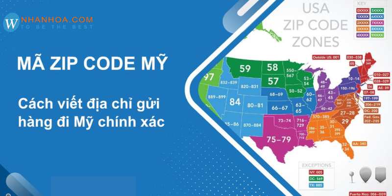 Mã zip Hoa Kỳ - [BẢNG MÃ ZIP CODE MỸ] ĐẦY ĐỦ NHẤT
