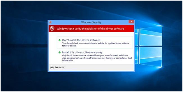 Làm thế nào để có thể disable driver signature enforcement win 10